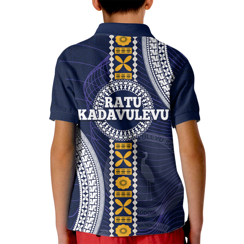Fiji Ratu Kadavulevu School Kid Polo Shirt Tapa and Polynesian Tribal ...