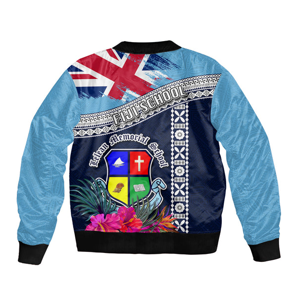 Fiji Lelean Memorial School Bomber Jacket Tapa and Polynesian Tribal ...