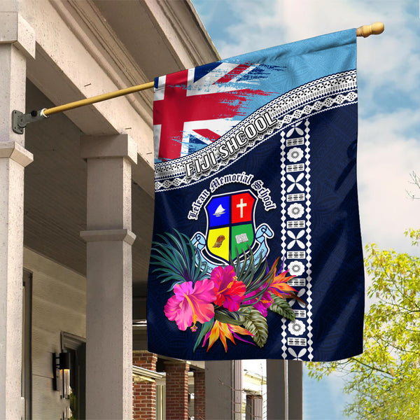Fiji Lelean Memorial School Garden Flag Tapa and Polynesian Tribal ...