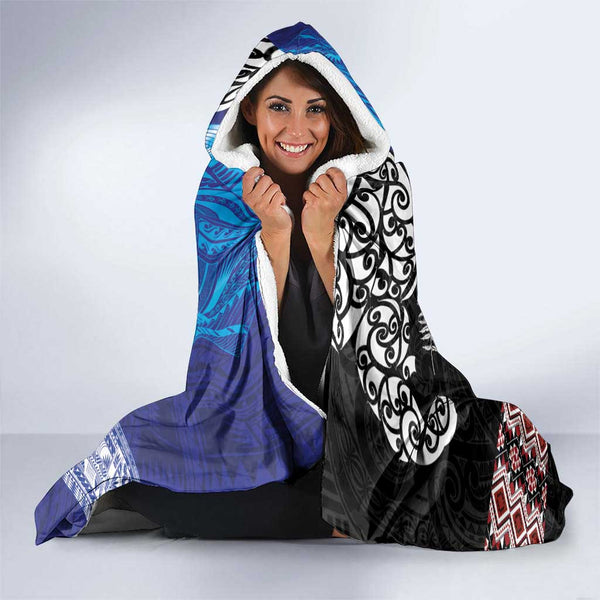 Samoa and Aotearoa Together Hooded Blanket Tatau Art Tattoos-Taniko and ...