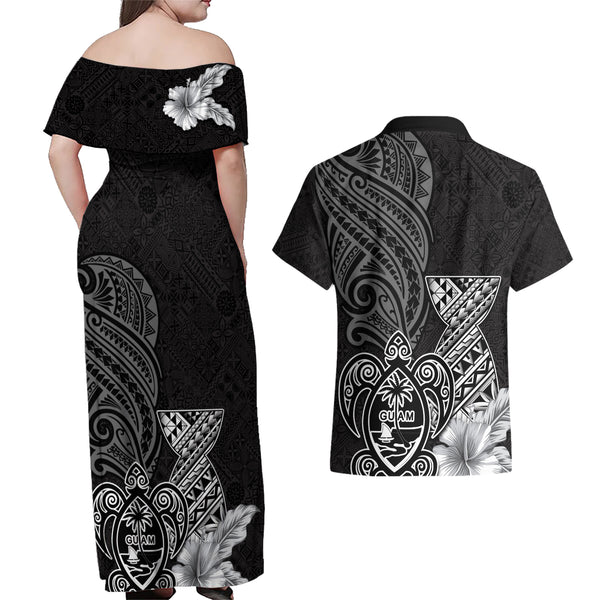 Guam Latte Stone Chamorro Culture Couples Matching Off Shoulder Maxi ...