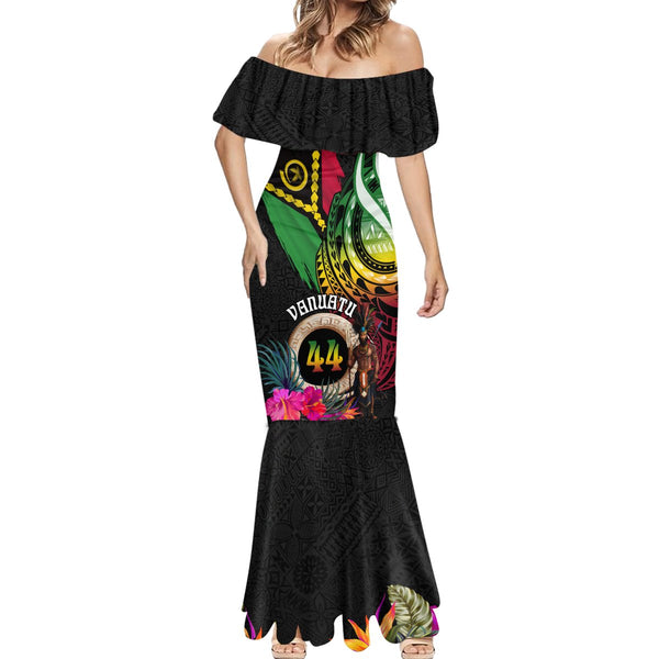 Personalised Vanuatu 44th Anniversary Mermaid Dress Boars Tusk and ...
