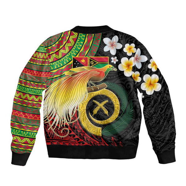 Vanuatu and Papua New Guinea Together Bomber Jacket Bird-of-paradise ...