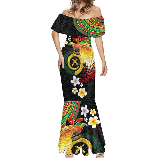 Vanuatu and Papua New Guinea Together Mermaid Dress Bird-of-paradise ...