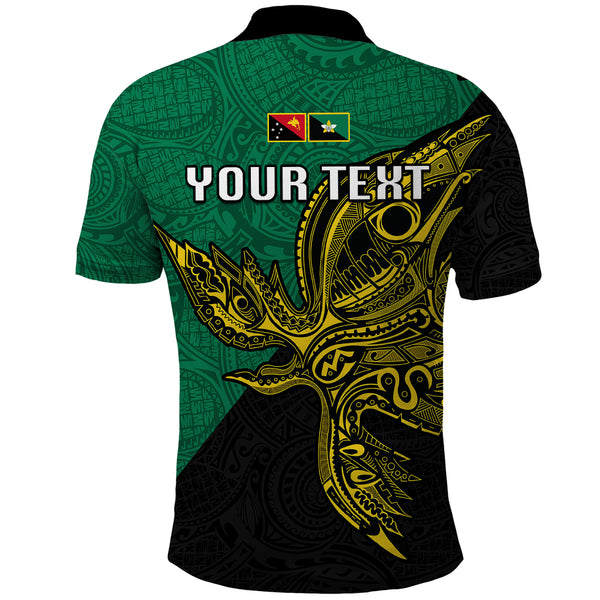 Custom Papua New Guinea Enga Province Polo Shirt PNG Birds Of Paradise ...