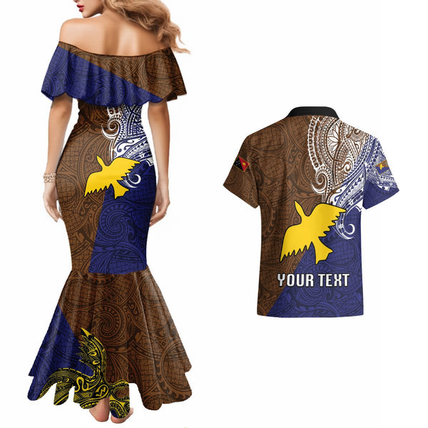 Custom Papua New Guinea Manus Province Couples Matching Mermaid Dress ...
