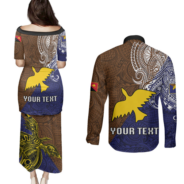 Custom Papua New Guinea Manus Province Couples Matching Puletasi Dress ...