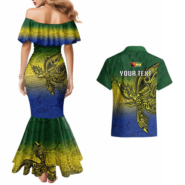 Custom Papua New Guinea Morobe Province Couples Matching Mermaid Dress ...