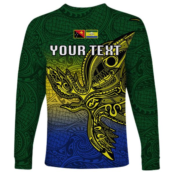Custom Papua New Guinea Morobe Province Long Sleeve Shirt PNG Birds Of ...