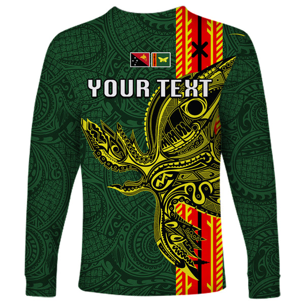 Custom Papua New Guinea Oro Province Long Sleeve Shirt PNG Birds Of ...