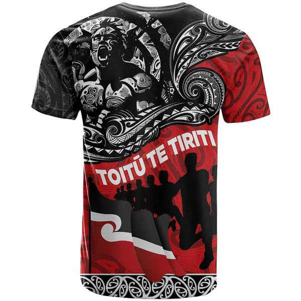 Aotearoa Toitu Te Tiriti T Shirt Honoring Te Tiriti o Waitangi Maori ...
