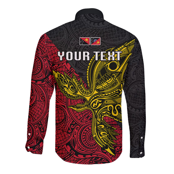 Personalised Papua New Guinea Sandaun Province Long Sleeve Button Shirt ...