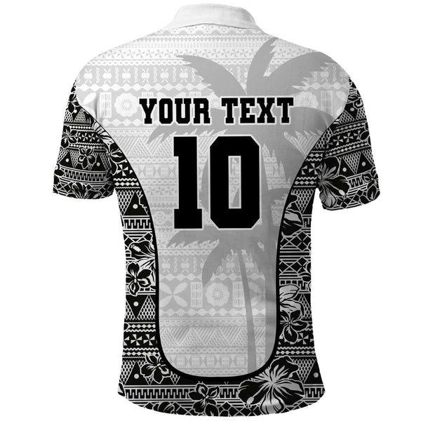 Custom Fiji Pacific Rugby 2024 Polo Shirt Tapa Tribal and Fijian Masi ...
