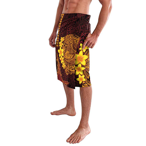 Hawaii Volcano Lavalava Polynesian and Kakau Pattern LT03