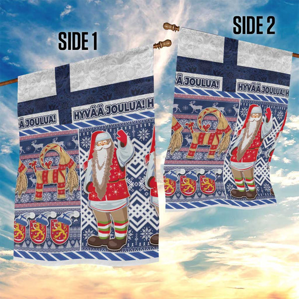 Yule Goat Joulupukki Finnish Christmas Garden Flag Scandinavian Pattern ...
