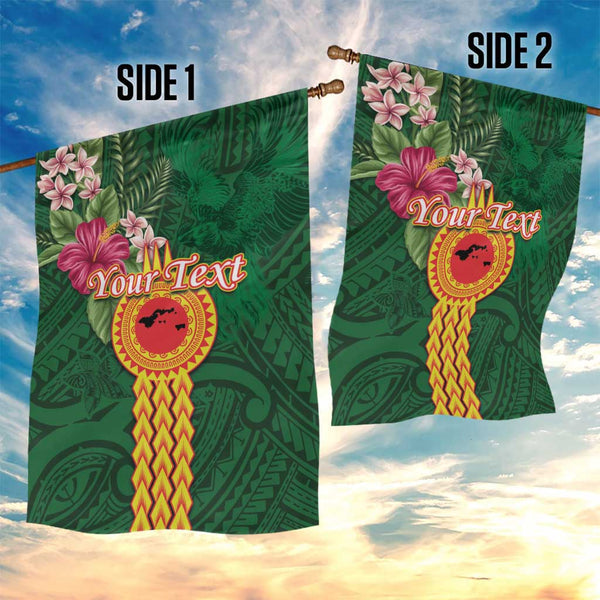 Personalised Manuʻa Islands Garden Flag Polynesian Style with Rooster ...