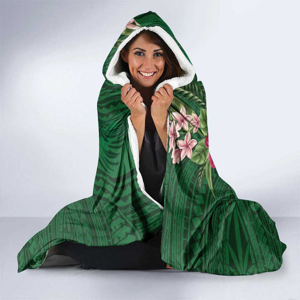 Personalised Manuʻa Islands Hooded Blanket Polynesian Style with ...