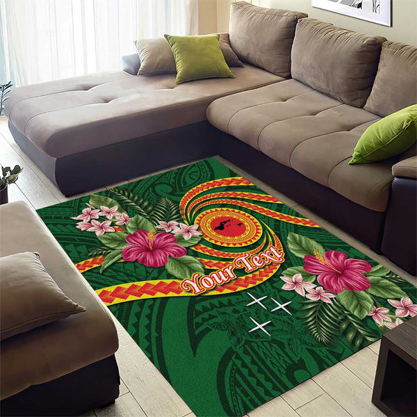 Personalised Manuʻa Islands Area Rug Polynesian Art Tattoo Style and ...
