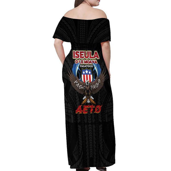 American Samoa Fautasi Off Shoulder Maxi Dress Pago Pago Aeto and ...