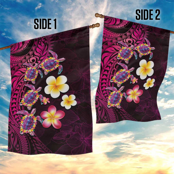Hawaiian Turtles and Plumeria Garden Flag Polynesian Art Tribal Tattoo ...