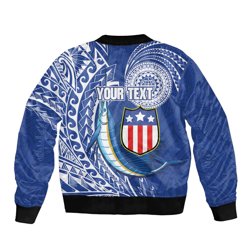 Personalised American Samoa Flag Day Bomber Jacket Fautasi Race ...