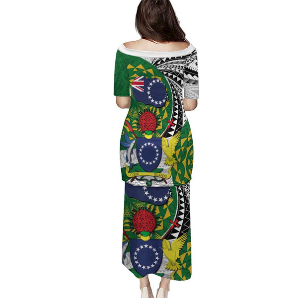 Cook Islands Independence Day Puletasi National Flag and Emblem with ...