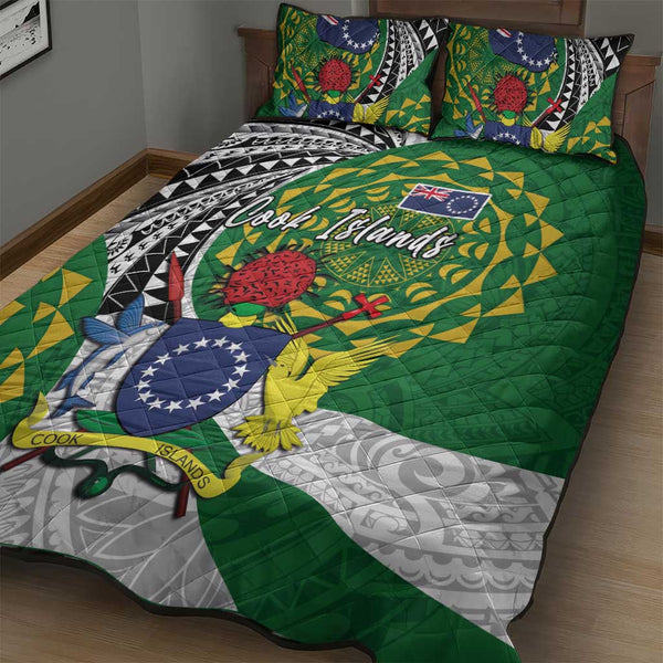 Cook Islands Independence Day Quilt Bed Set National Flag and Emblem ...