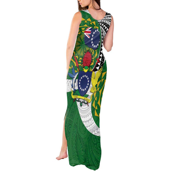 Cook Islands Independence Day Tank Maxi Dress National Flag and Emblem ...