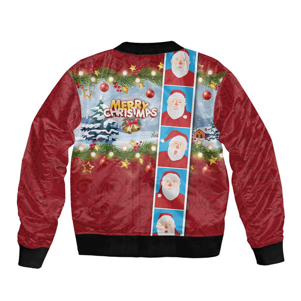 Merry Christmas Bomber Jacket Funny Santa Claus Cards Photo and ...