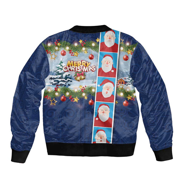 Merry Christmas Bomber Jacket Funny Santa Claus Cards Photo and ...