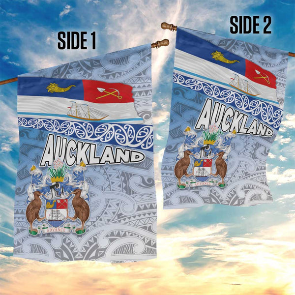 New Zealand Auckland Garden Flag Auckland's Flag and Coat of Arms ...