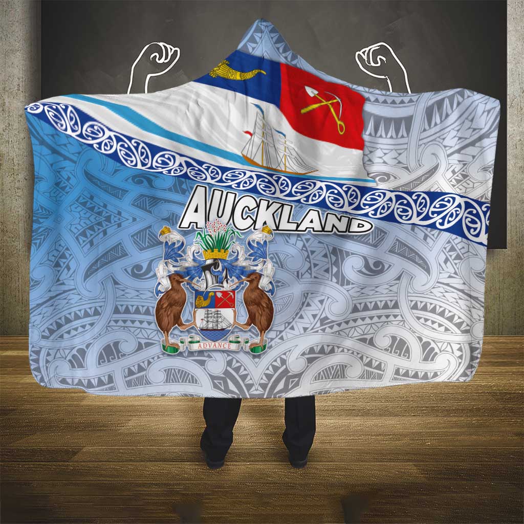 Home Products New Zealand Auckland Hooded Blanket Auckland s Flag