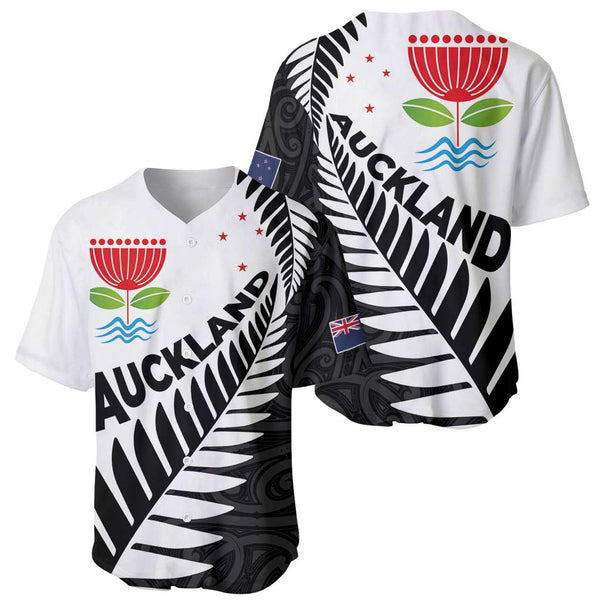 New Zealand Auckland Baseball Jersey Auckland's Emblem and Silver Ferns ...