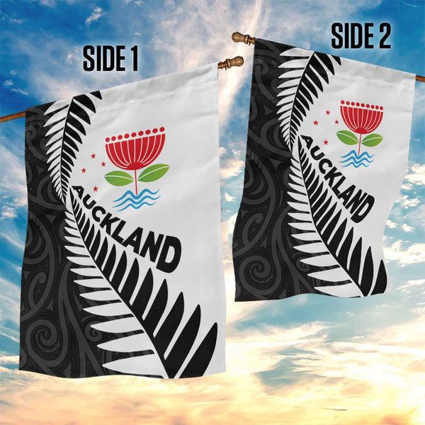 New Zealand Auckland Garden Flag Auckland's Emblem and Silver Ferns ...