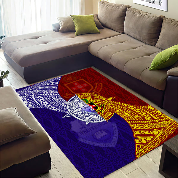 Kolisi Tonga Atele and Tupou College Toloa Area Rug Ngatu and ...