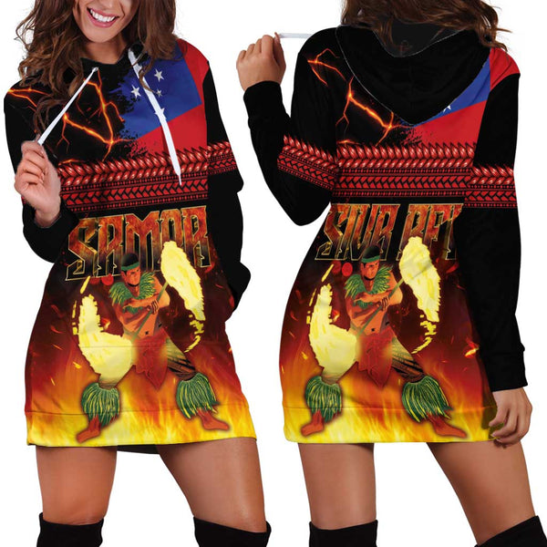 Samoan Siva Afi Hoodie Dress Tribal Performers of Samoan Fire Knife ...