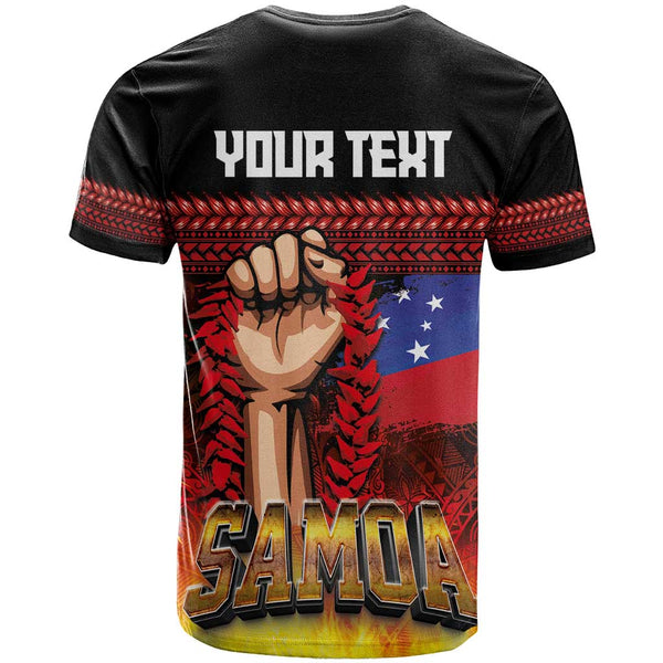 Personalised Samoan Spirit - Samoa Tribal Heritage T Shirt LT03