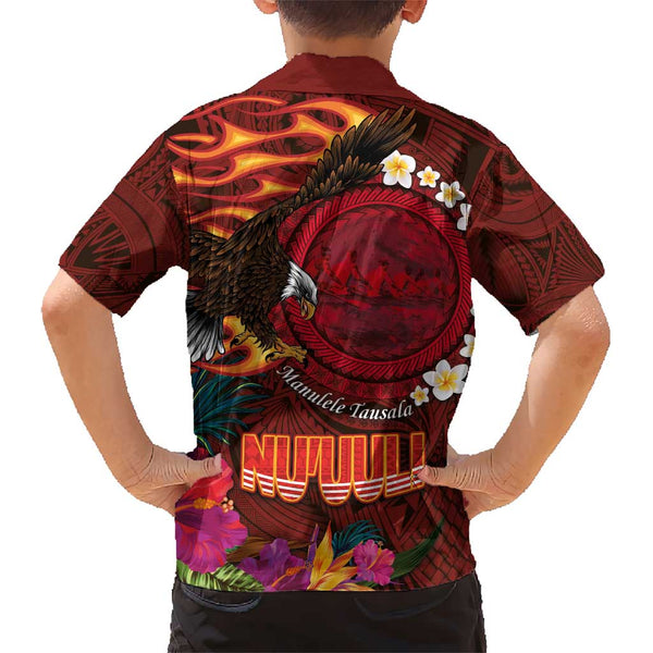 American Samoa Manulele Tausala Nu'uuli Kid Hawaiian Shirt Tatau Art ...
