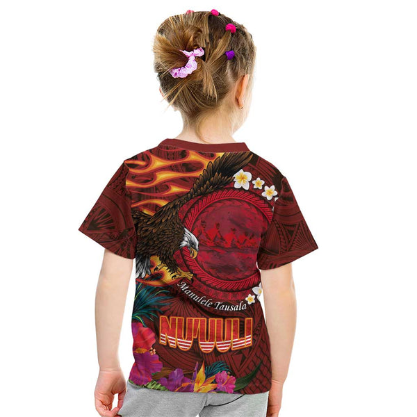 American Samoa Manulele Tausala Nu'uuli Kid T Shirt Tatau Art Pattern ...
