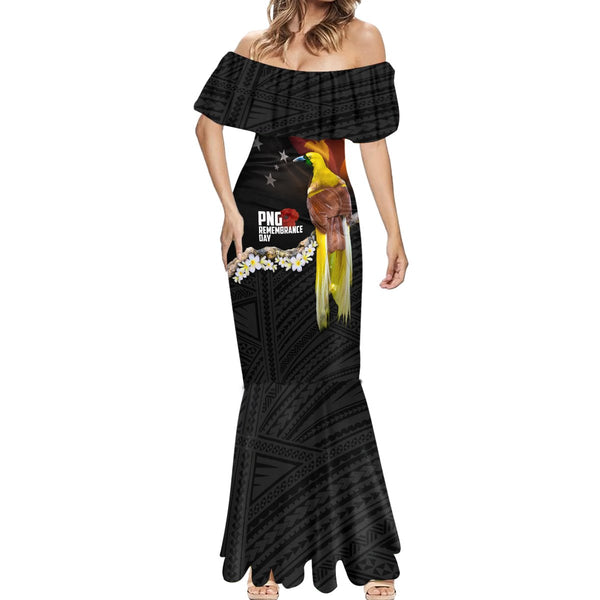 Papua New Guinea Remembrance Day Mermaid Dress Bird of Paradise ...