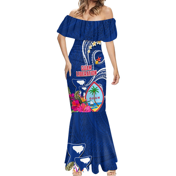 Personalised Guam Liberation Mermaid Dress Latte Stone and Guahan Seal ...