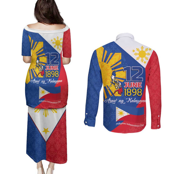 Philippines Independence Day Couples Matching Puletasi and Long Sleeve ...