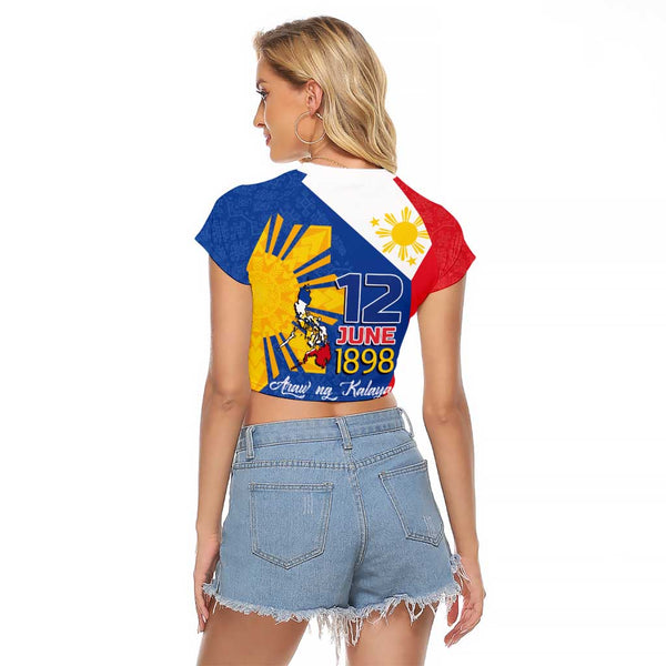 Philippines Independence Day Raglan Cropped T Shirt Araw ng Kalayaan ...