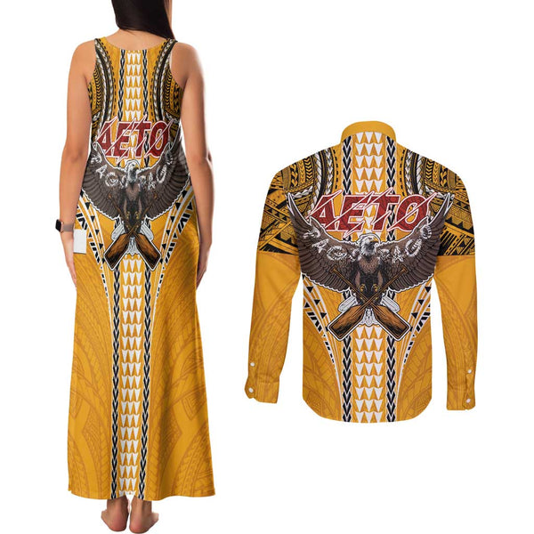 American Samoa Pago Pago Aeto Couples Matching Tank Maxi Dress and Long ...