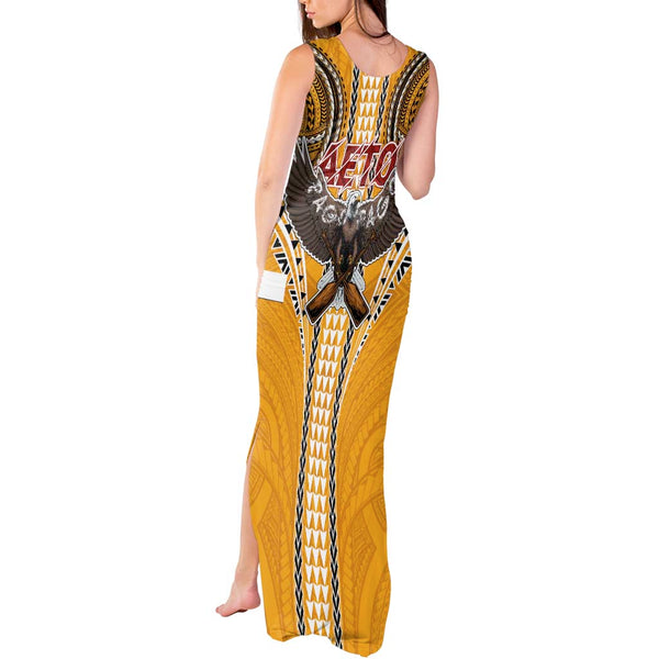American Samoa Pago Pago Aeto Tank Maxi Dress Bald Eagle with ...