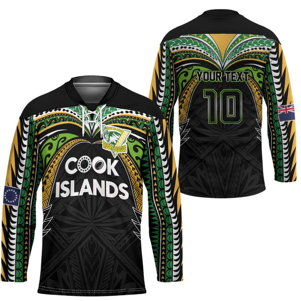Custom Cook Islands Rugby League Hockey Jersey Tatau Tribal Motifs ...
