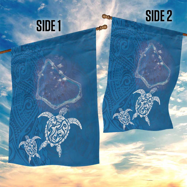 Cook Islands Manihiki Atoll Garden Flag Maori Turtle and Polynesian ...