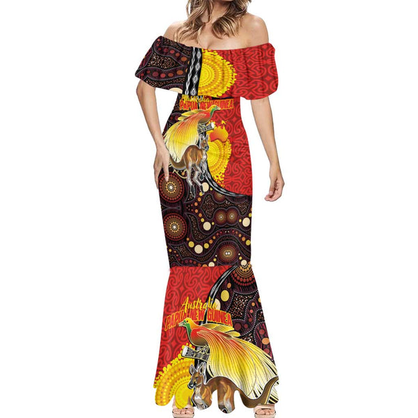 Australia and Papua New Guinea Together Mermaid Dress Bird-of-paradise ...