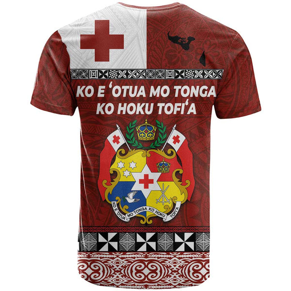 Tongan Culture T Shirt Ngatu Art Tattoo and Emblem of Tonga LT03