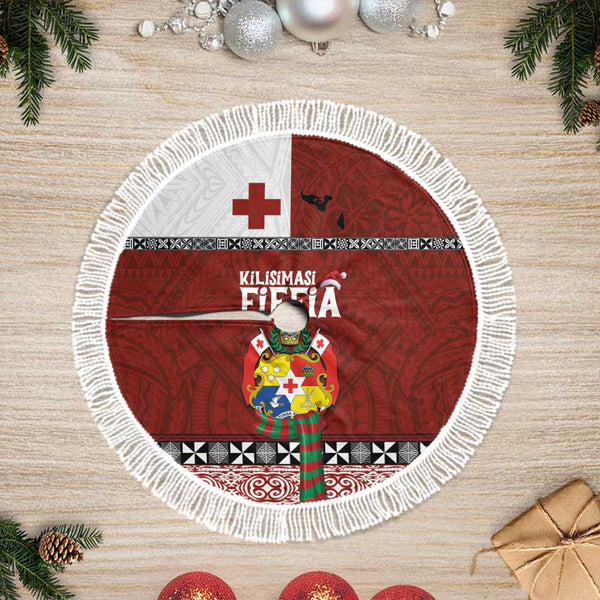 Tongan Christmas Tree Skirt Kilisimasi Fiefia with Ngatu Art Tattoo LT03